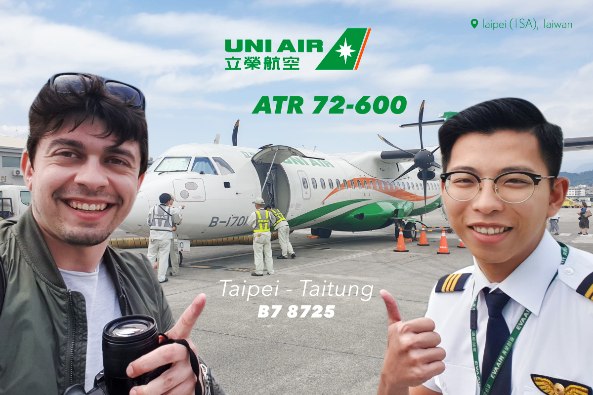 UNI AIR Taipei (TSA) – Taitung (TTT), ATR 72-600 | flyRosta.com